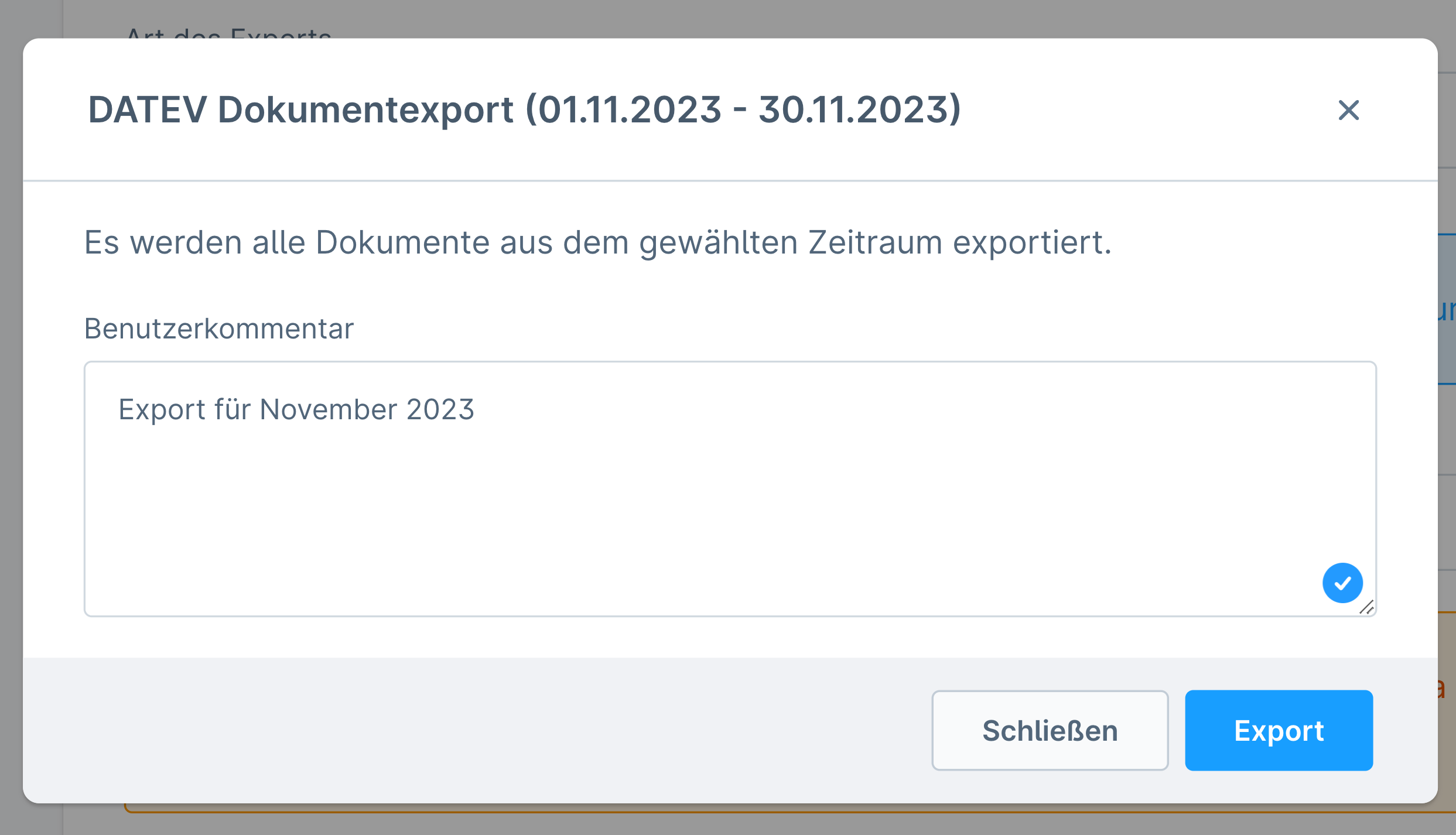 Einen DATEV-Dokumentenexport durchführen – Pickware Shopify Helpcenter